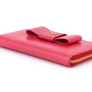 Prada | Bags | Prada Purse Ribbon Pink Saffiano Leather Authentic Used ...